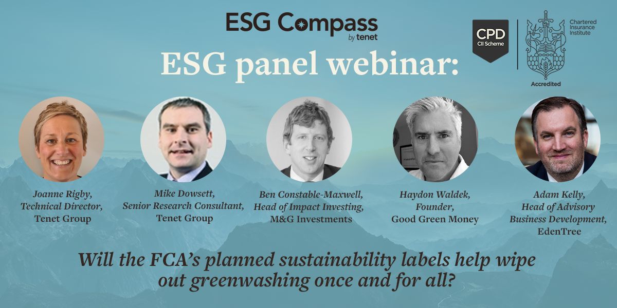 Panel Debate: ‘Will the FCA’s planned sustainability labels help wipe ...